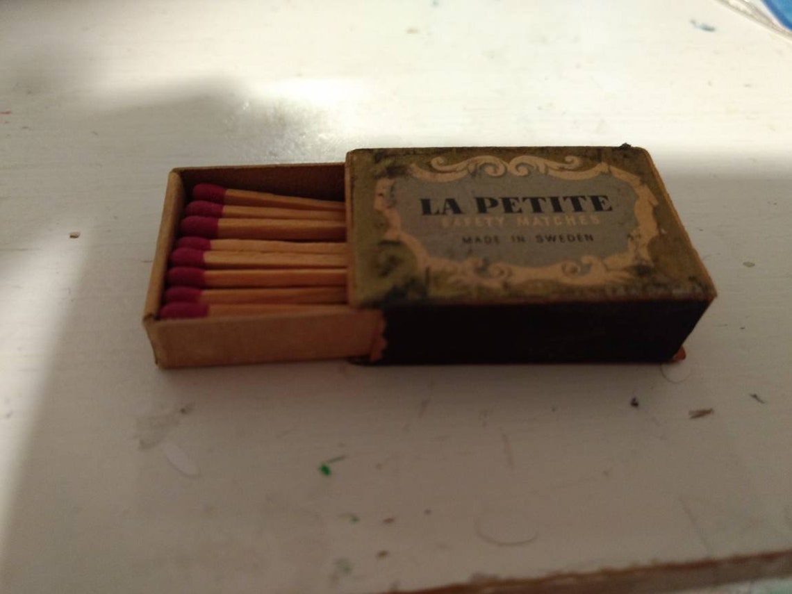 Vintage Sterling Silver Matchbox Holder With Full Box of La Petite ...