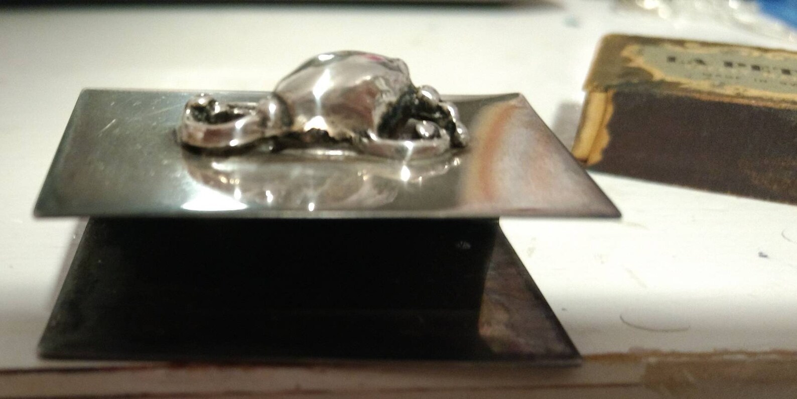 Vintage Sterling Silver Matchbox Holder With Full Box of La Petite ...