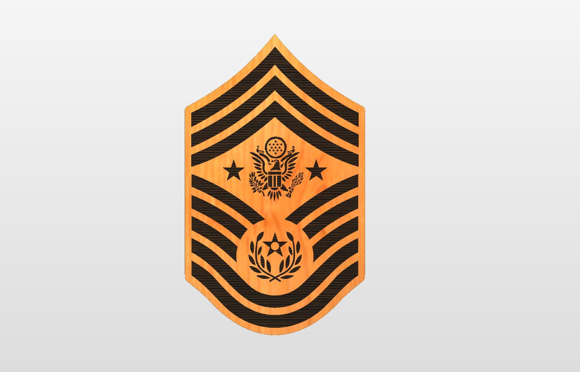 Custom Folding Wood Master Sergeant Plaque – Personalized Military Gift ...