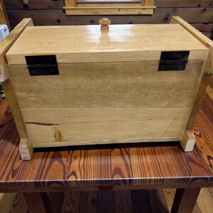 Handcrafted All-wood Bread Box – Natural Kitchen Storage - Etsy