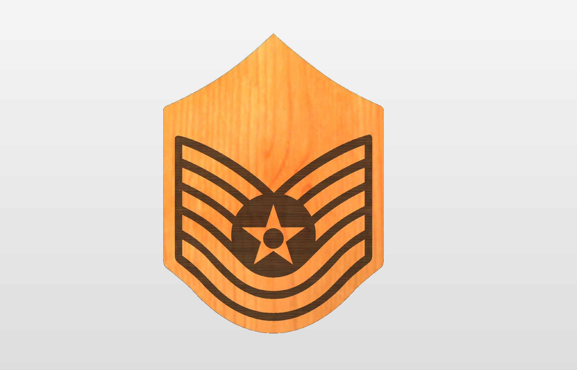 Custom Folding Wood Air Force Master Sergeant Plaque – Personalized ...