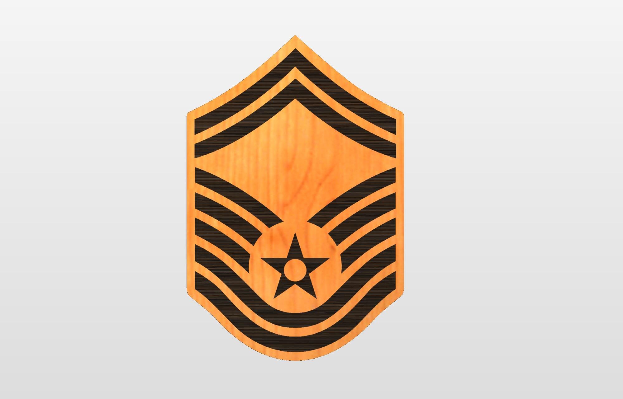 Custom Folding Wood Air Force Master Sergeant Plaque – Personalized ...