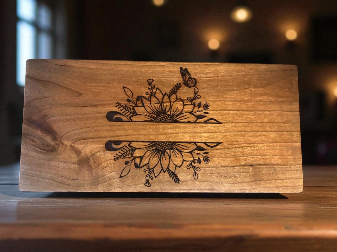Handcrafted Solid Cherry Keepsake Box – Free Personalization Included ...