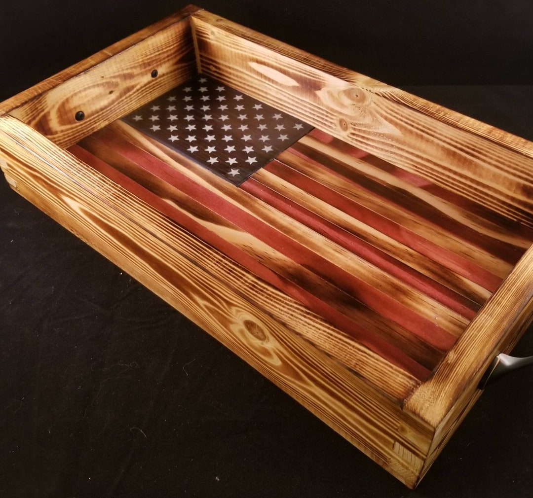 American Flag Tray - Etsy