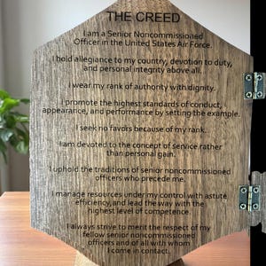 Custom Folding Wood Air Force Master Sergeant Plaque – Personalized ...