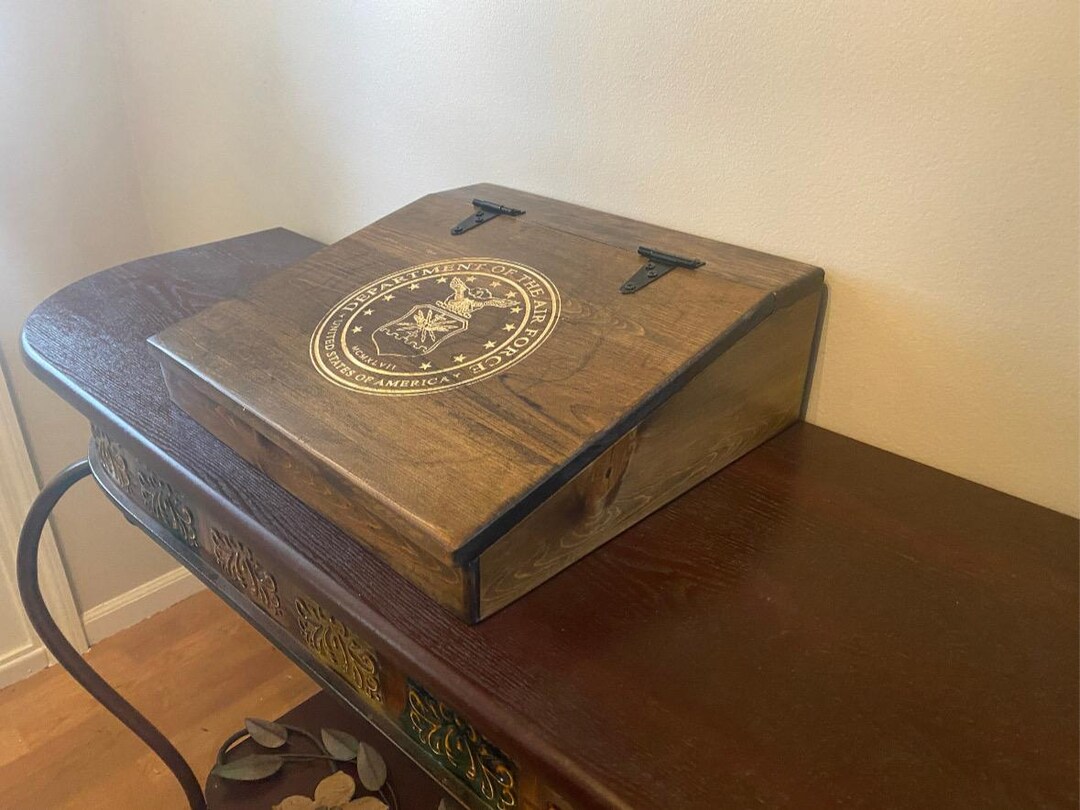 Free Personalization-military Lap Desk/ Field Desk/writing Box/stash ...