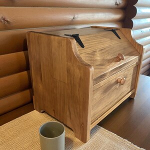 Handcrafted All-wood Bread Box – Natural Kitchen Storage - Etsy