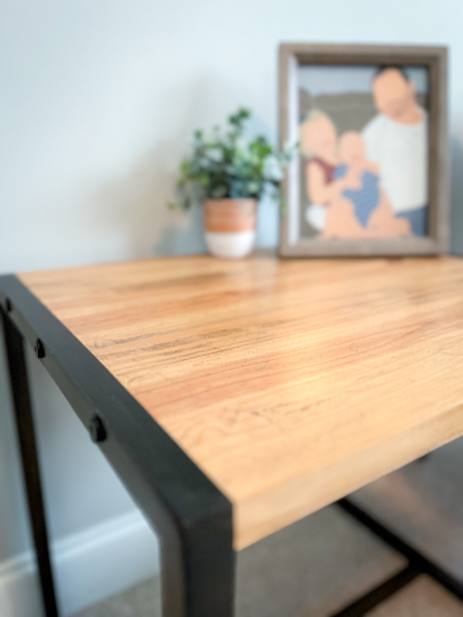 Rustic Hardwood Side Table Many Colors Modern Wood End - Etsy