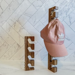 Deluxe Wood Hat Rack: Customizable Color & Size, Stylish Hat Storage - Etsy