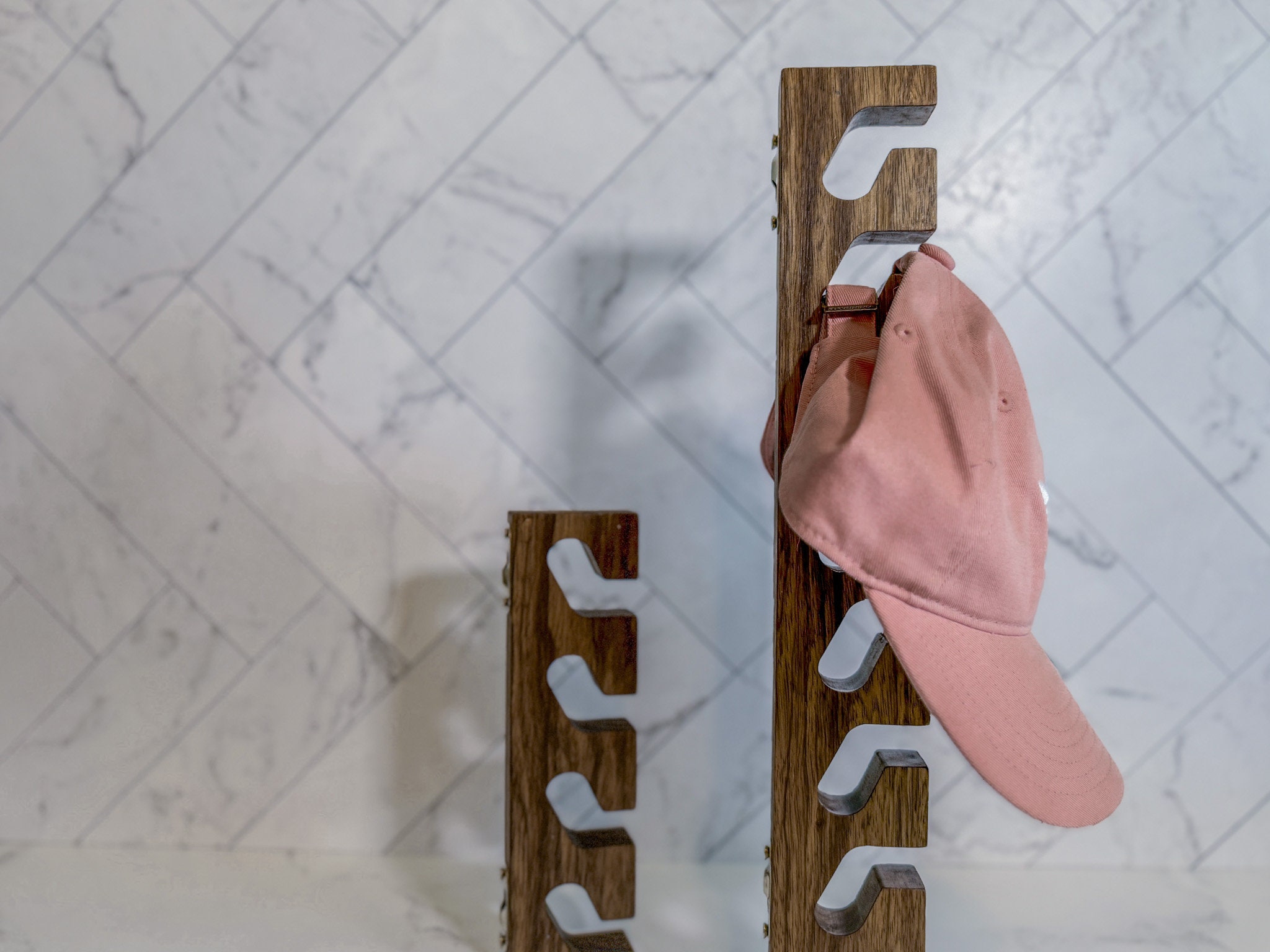 Deluxe Wood Hat Rack Variety of Sizes 5 Wood Types 55 Color Options Hat ...