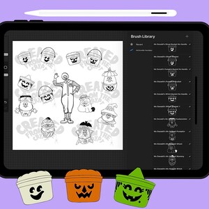 41 Piece Procreate Mcdonald’s Stamp Set - Etsy