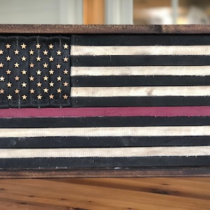 Thin Red Line Fire Hose Flag - Etsy