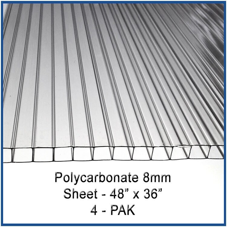 Polycarbonate Sheet DW Clear 8mm 48 X 36 pack of 4 - Etsy