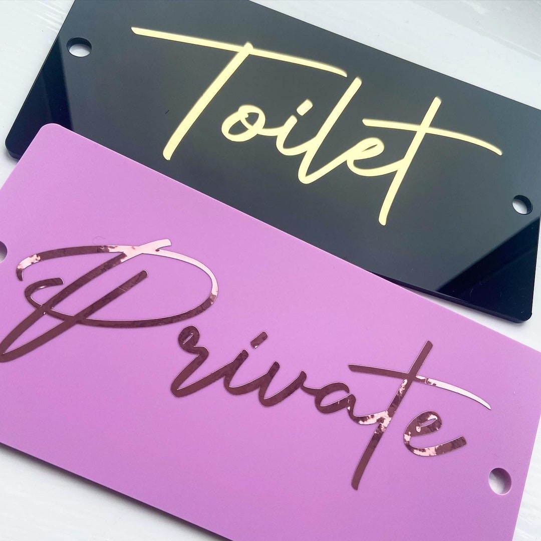 Custom Acrylic Shop Sign: Salon, Cafe, Restaurant, Business Door ...