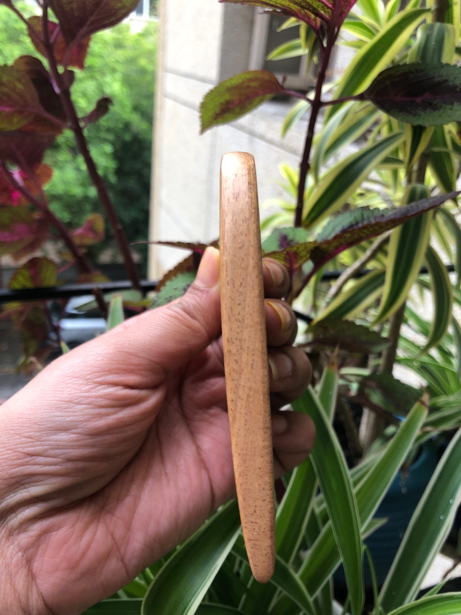 Neem Wood Hair Comb Brush Indian Traditional Style Hair Styling Curly ...