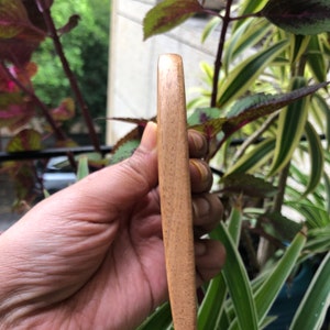 Neem Wood Hair Comb Brush Indian Traditional Style Hair Styling Curly ...