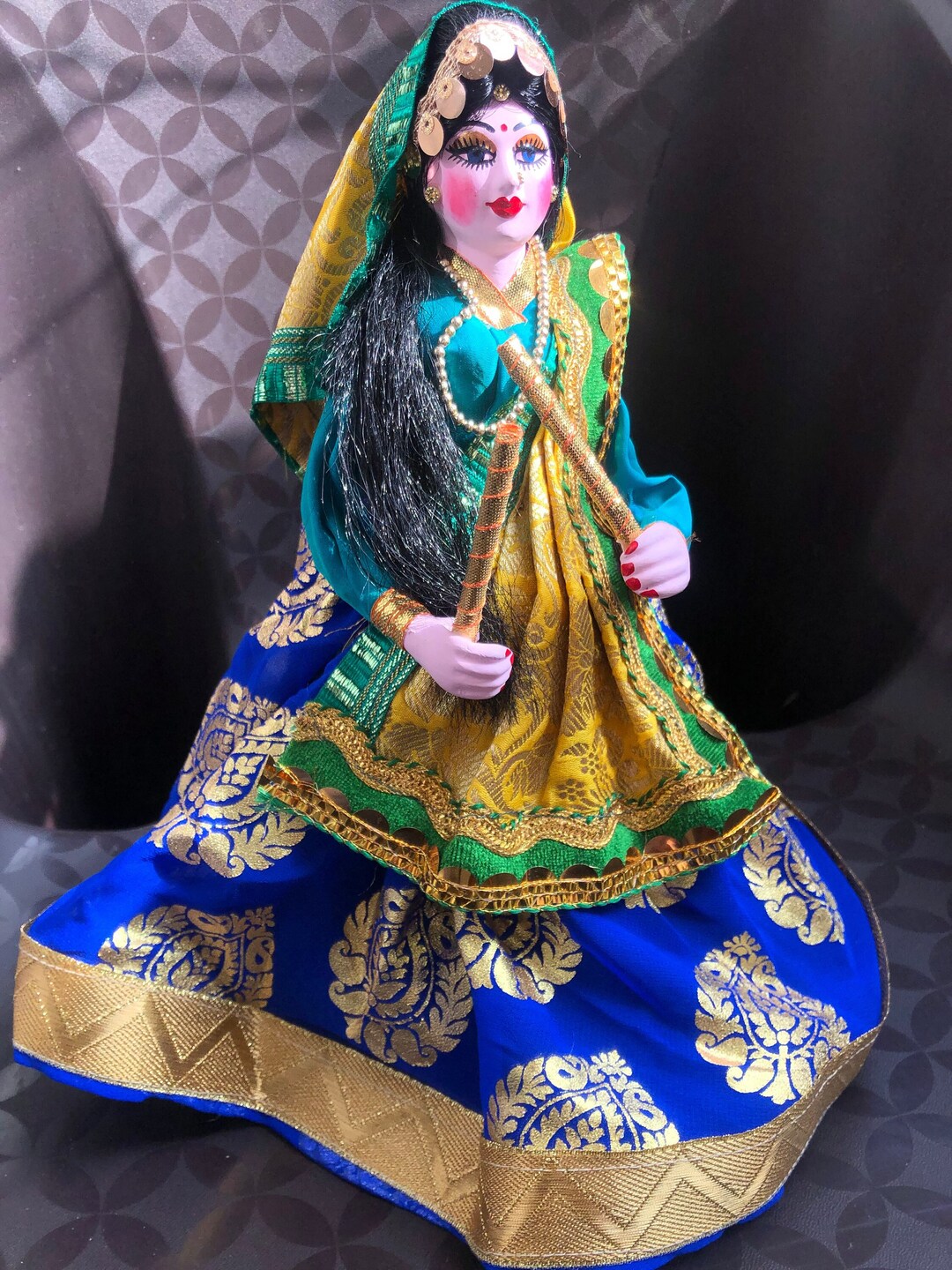 Indian Lehenga Doll Indian Bridal Gift Garba Figurine Beautiful Home ...