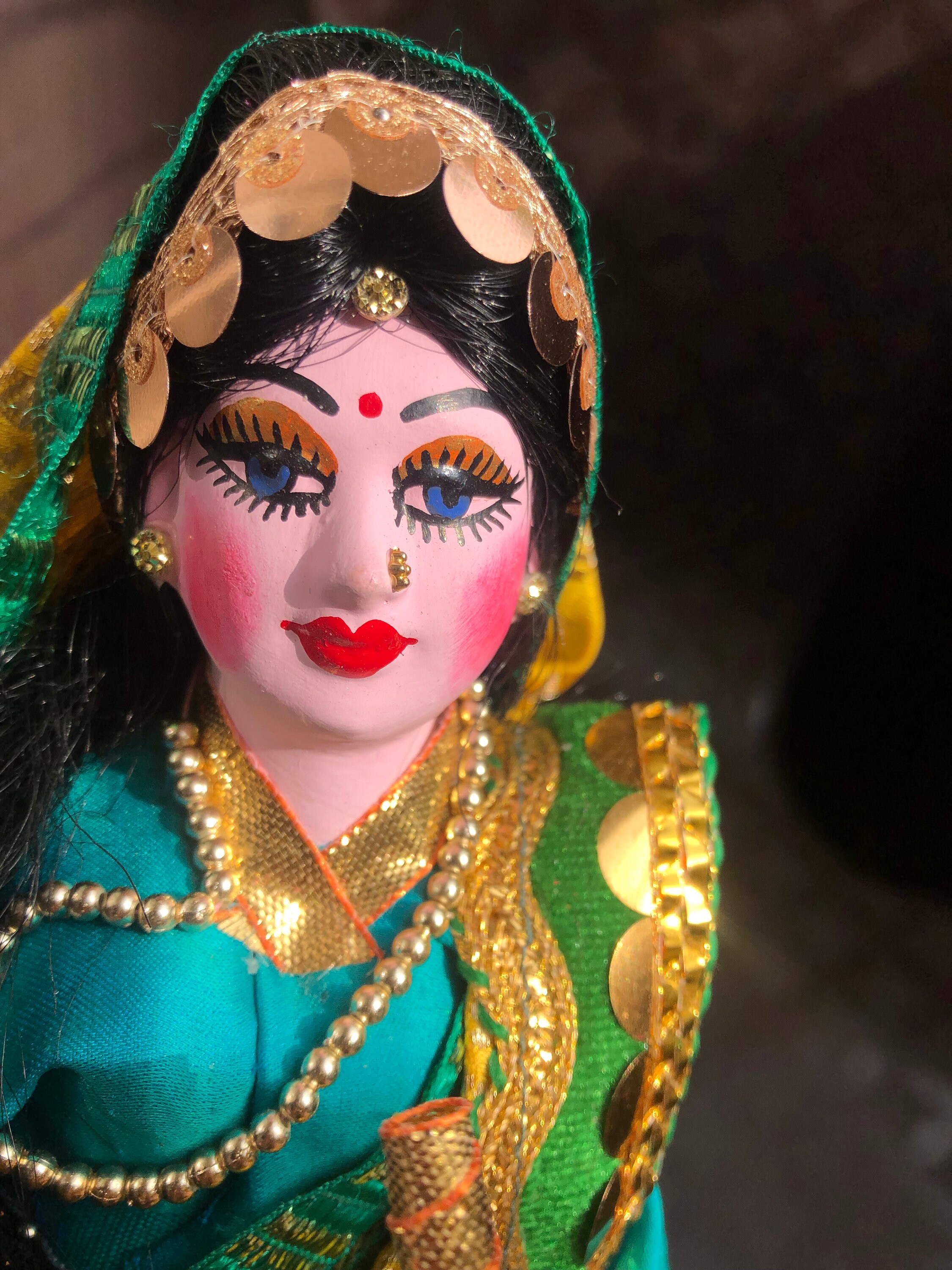 Indian Lehenga Doll Indian Bridal Gift Garba Figurine Beautiful Home ...