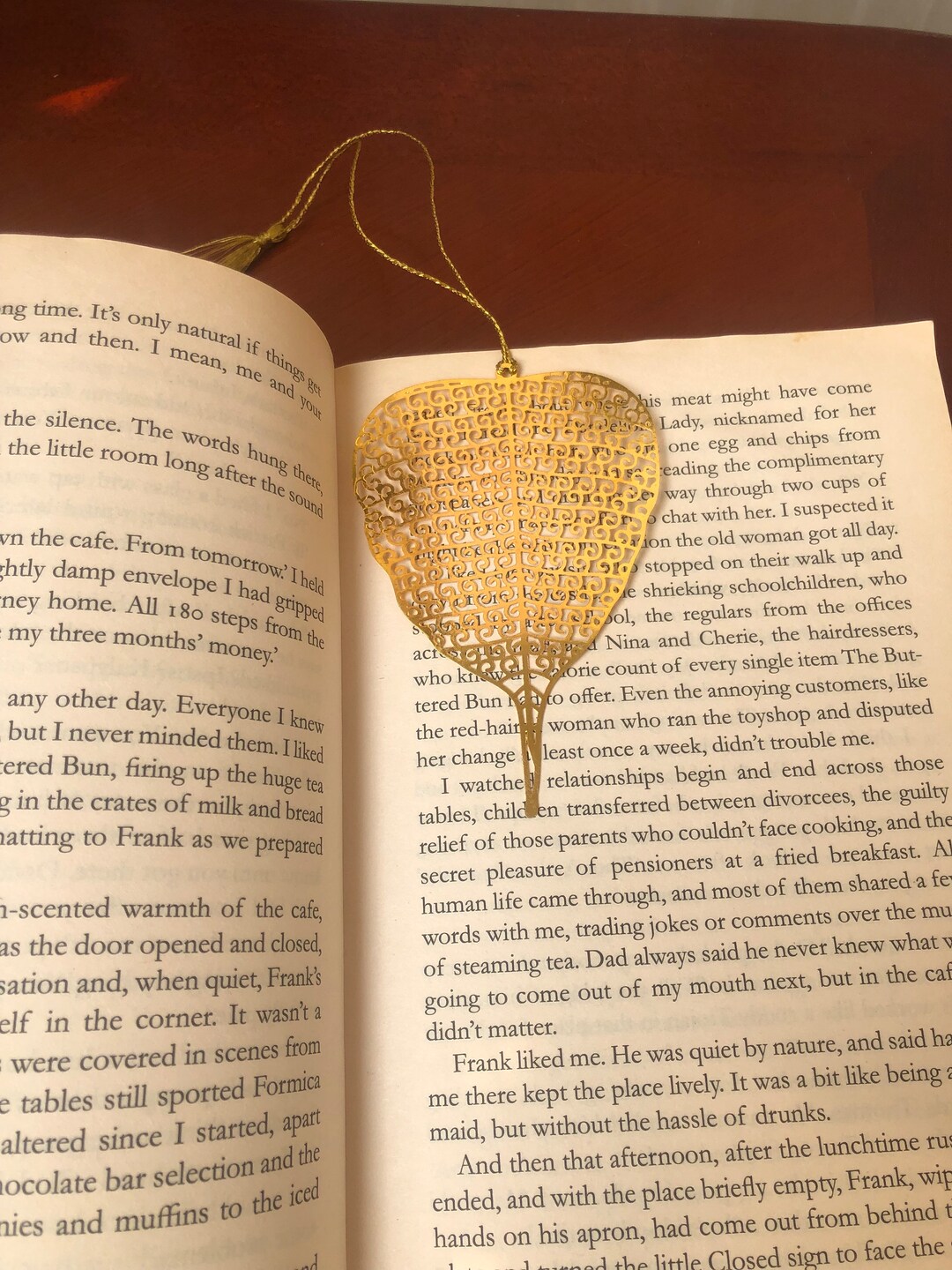 Gold Indian Ethnic Leaf Bookmark Gift for Him Gift for Her Engraved ...