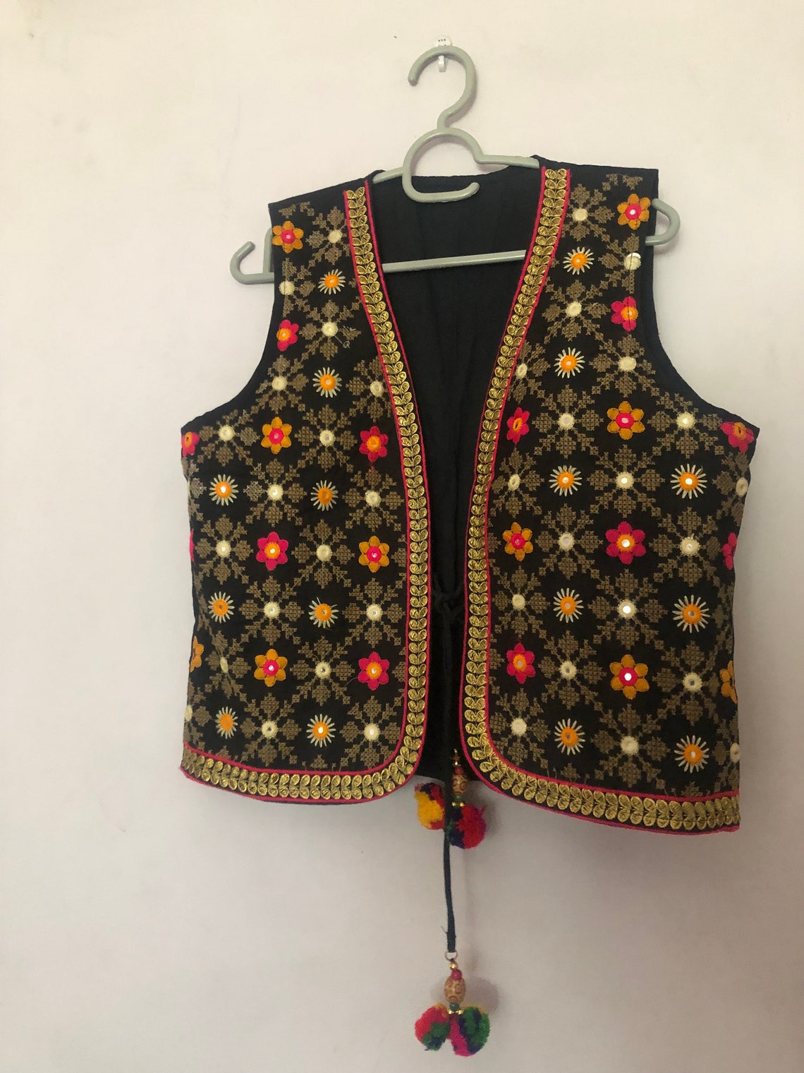 Indian Embroidery Vest Pakistani Vest Afghan Jacket Sleeveless - Etsy