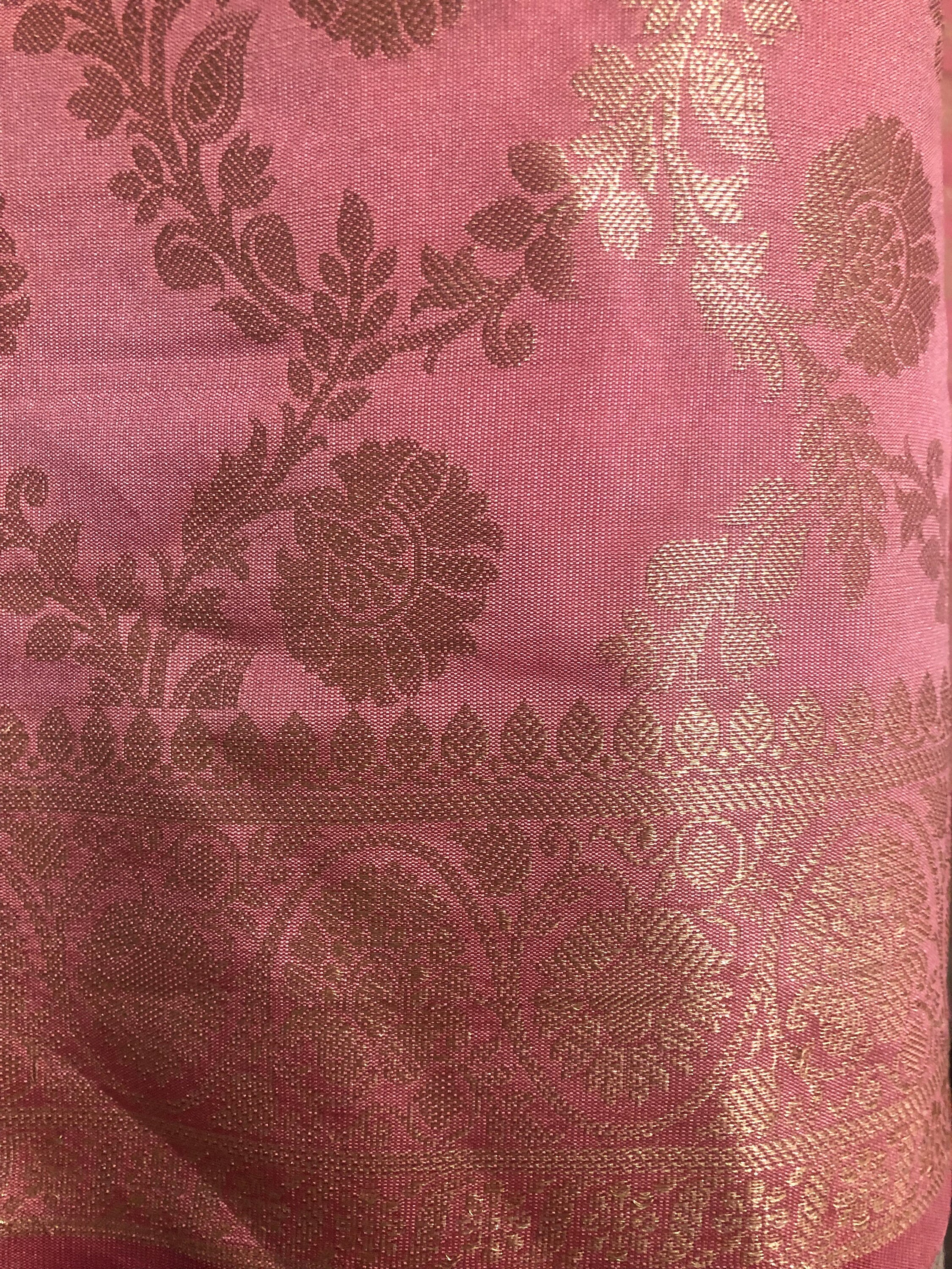 Pink Banarasi/banarsi Light Baby Pink Gold Dupatta Scarf Chunni Stole ...
