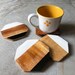 Set of 6 Coasters With Stand. Beautiful Traditional Ethnic Wood Chai ...