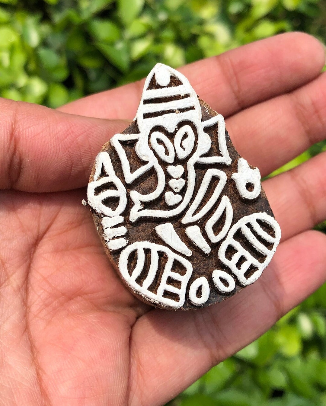 Indian Block Stamp Wood Ganesh/ganpati/ganesha Wood Block Print Stamp ...