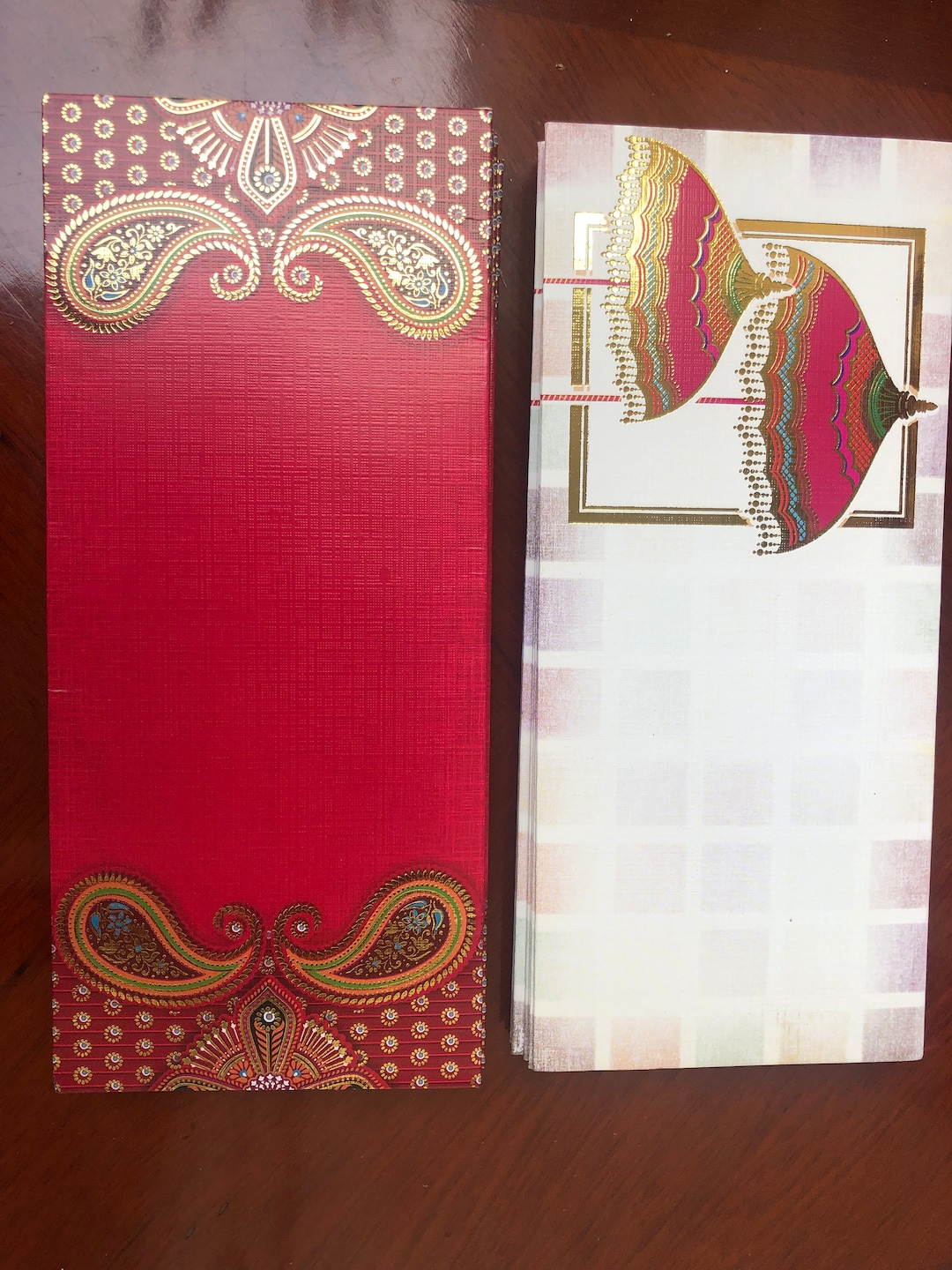 Set of 20. Shagun Envelopes for Money/shagun Indian Red/beige/gold Cash ...