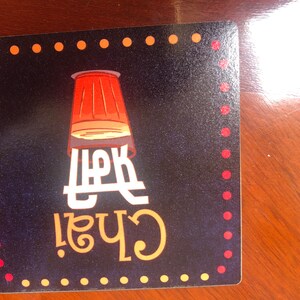 Set of 6 Coasters With Stand. Beautiful Traditional Ethnic Wood Chai ...