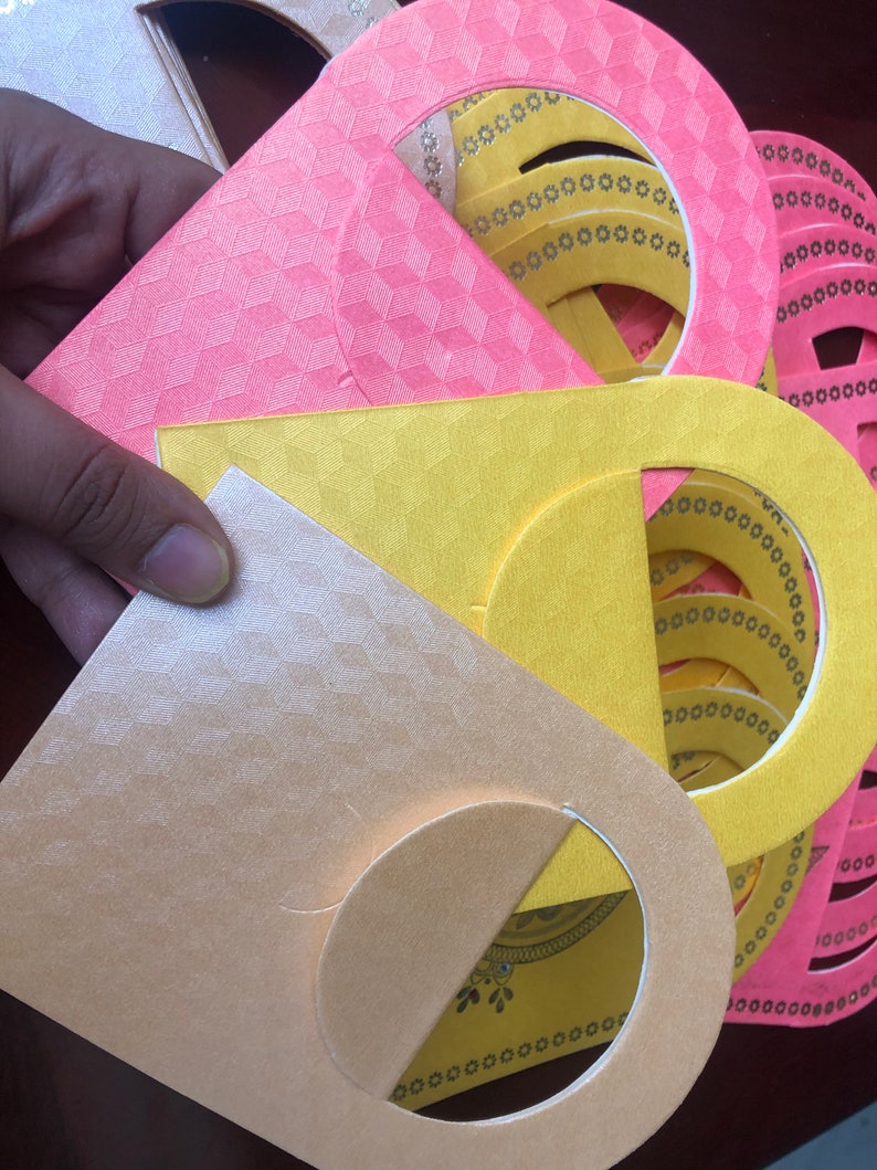 Set of 30. Envelopes for Money/shagun Indian Pink/yellow/beige Cash ...