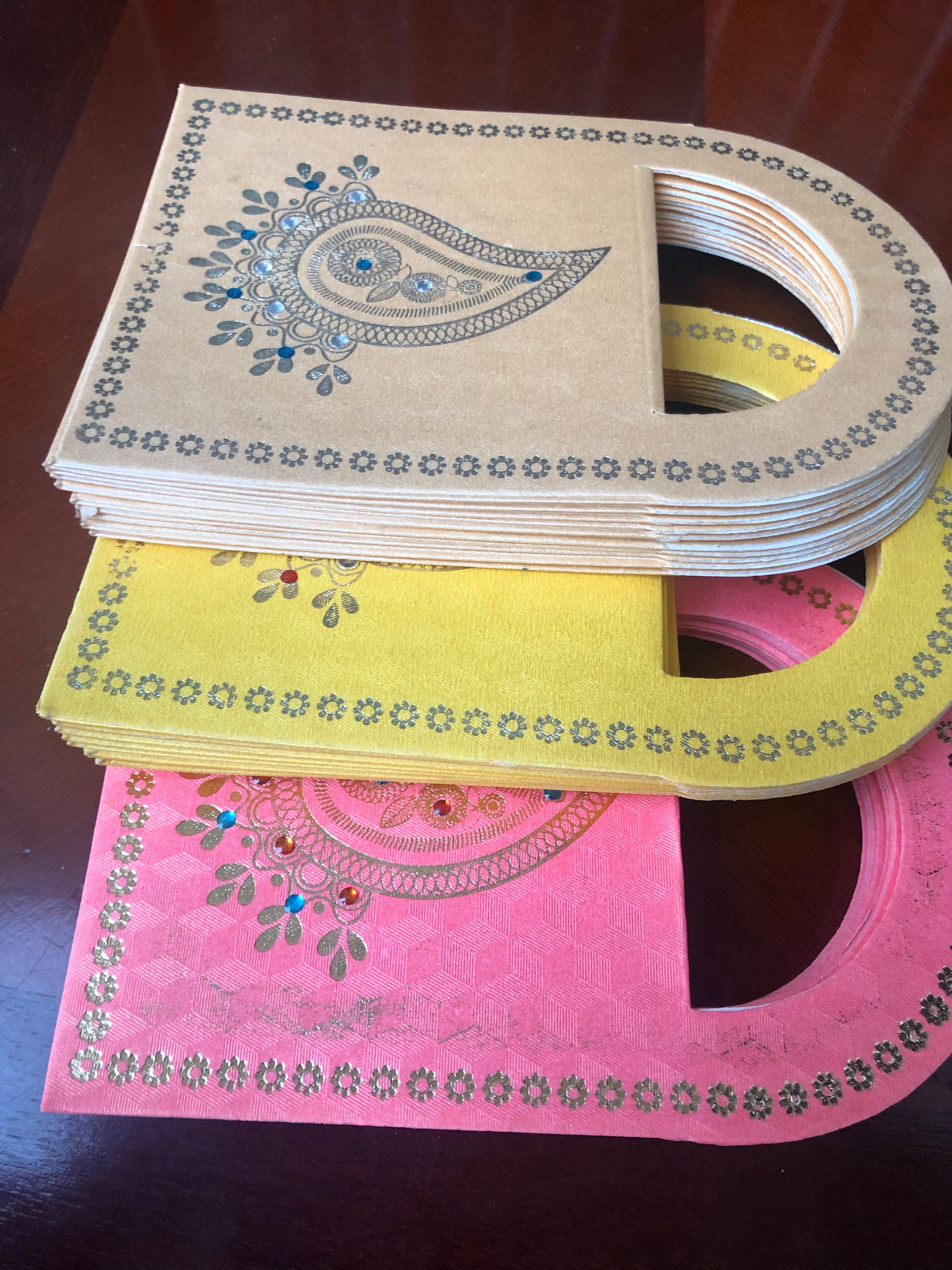 Set of 30. Envelopes for Money/shagun Indian Pink/yellow/beige Cash ...