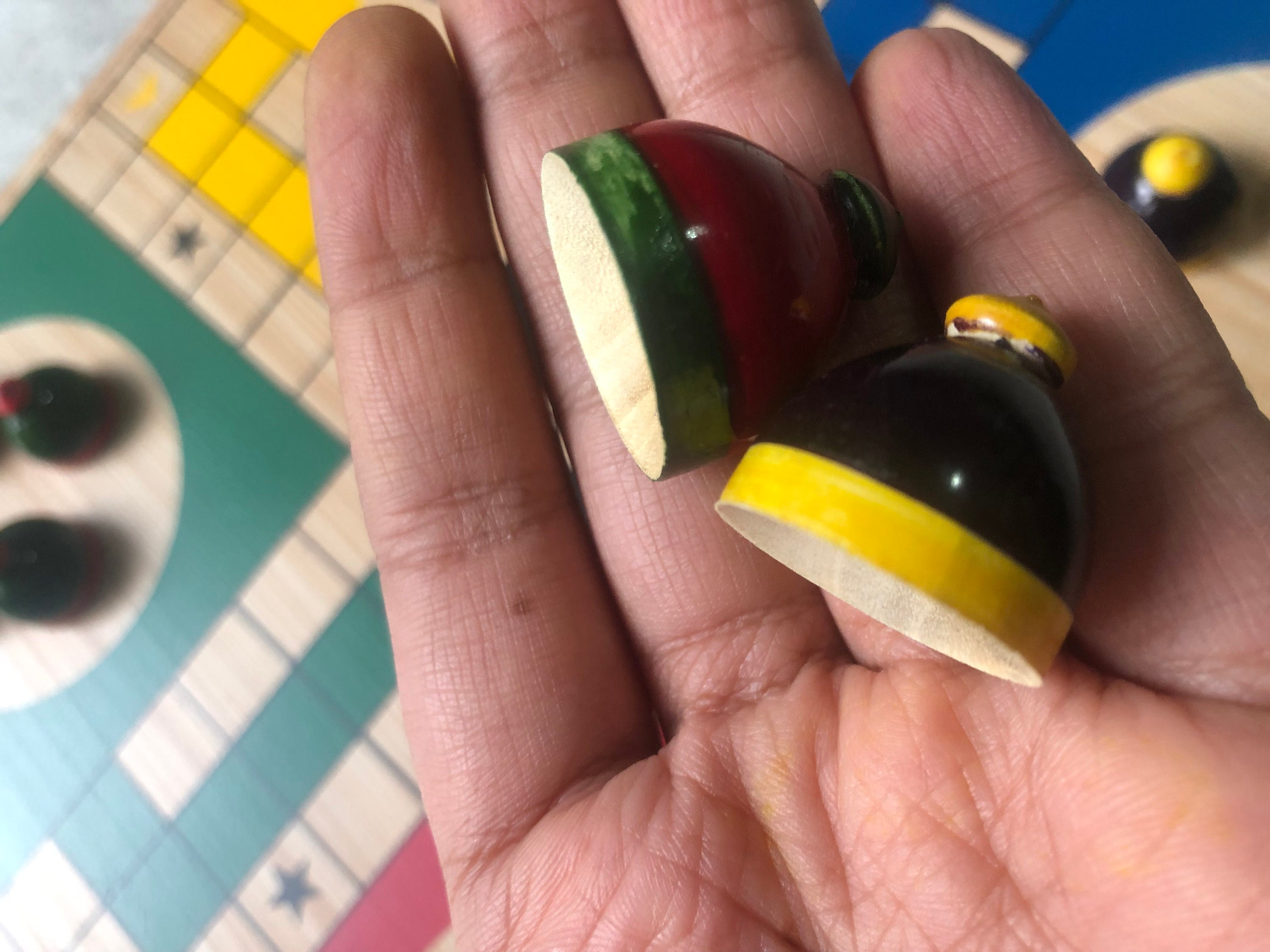 Channapatna Wood Ludo/snakes and Ladder Game Handmade Indian Ludo Wood ...