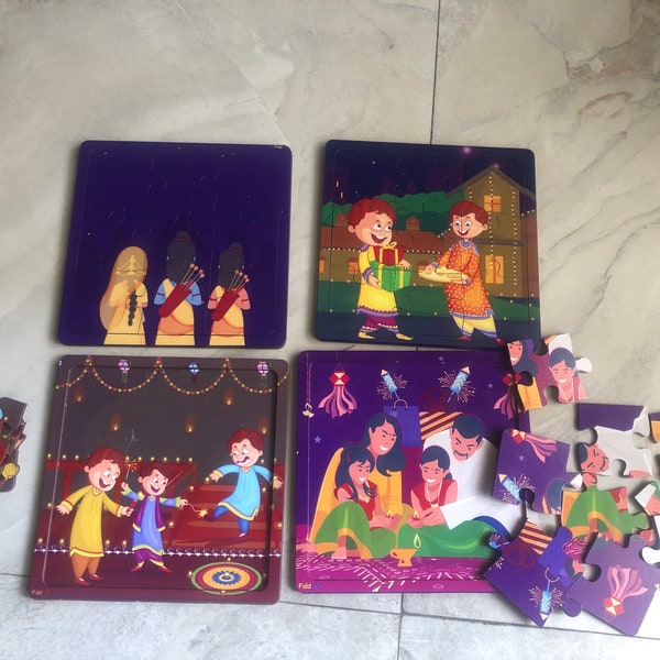 Diwali Puzzles for Kids - Etsy