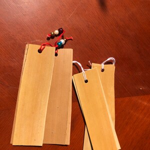 Palm Leaf Bookmark Set of 4 Small Colorful Hand Painted Indian Orissa ...