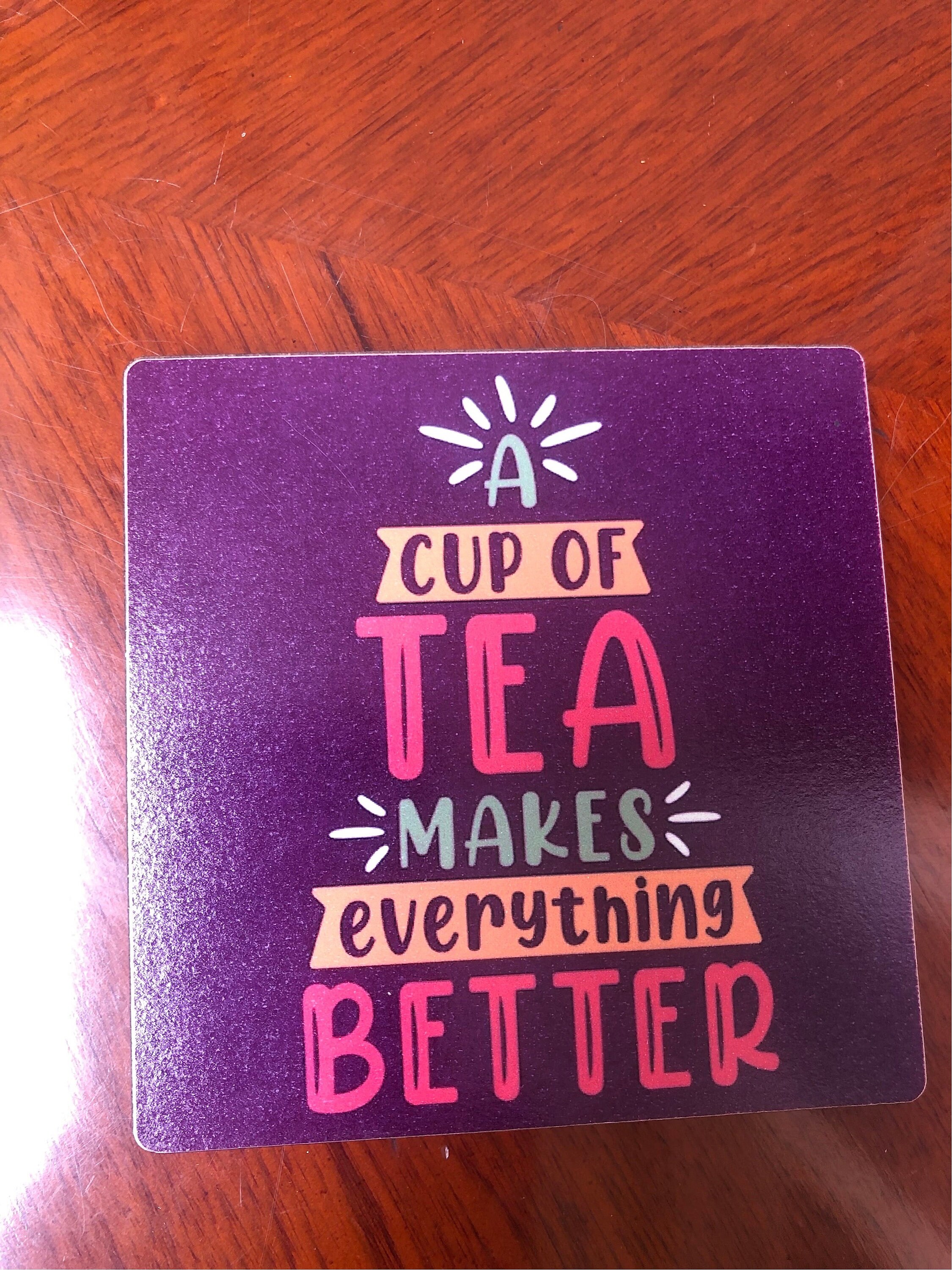 Set of 6 Coasters With Stand. Beautiful Traditional Ethnic Wood Chai ...