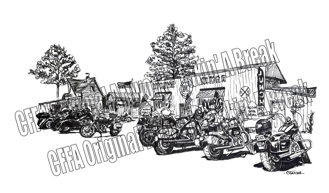 Takin' A Break - Pen & Ink Drawing - Download for Printing - Etsy