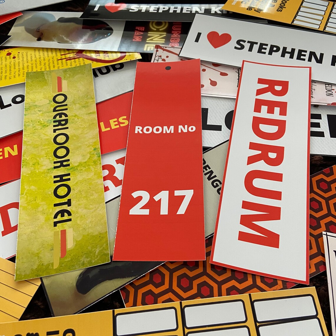 Stephen King the Shining Bookmark Set, Room 217 Keyring, PDF Printable ...