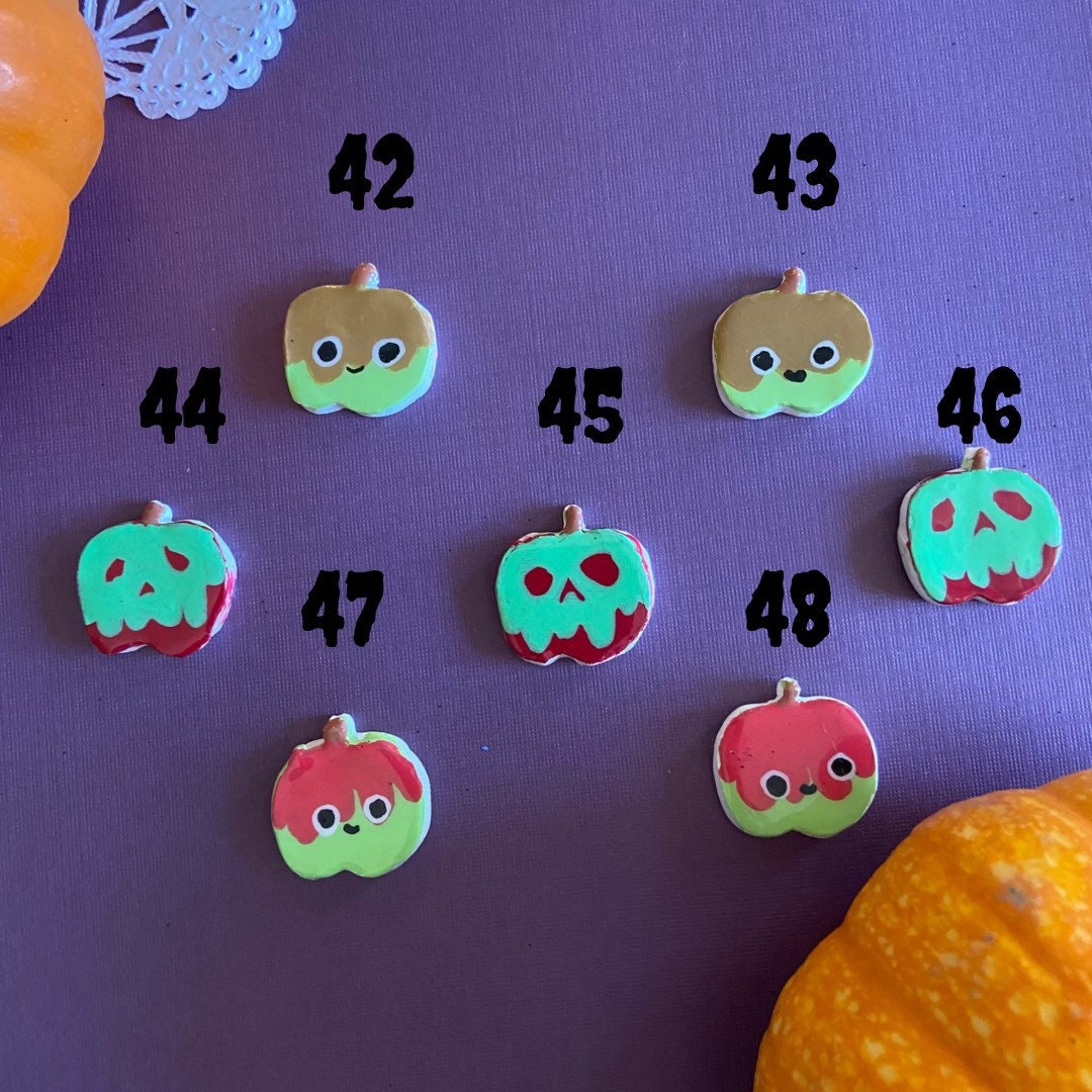Halloween Polymer Clay Pins | Halloween Pins | Spooky Pins | Clay Pins ...