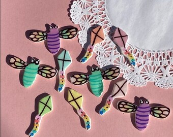 Polymer Clay Hand Painted Spring Pins (small) - Etsy