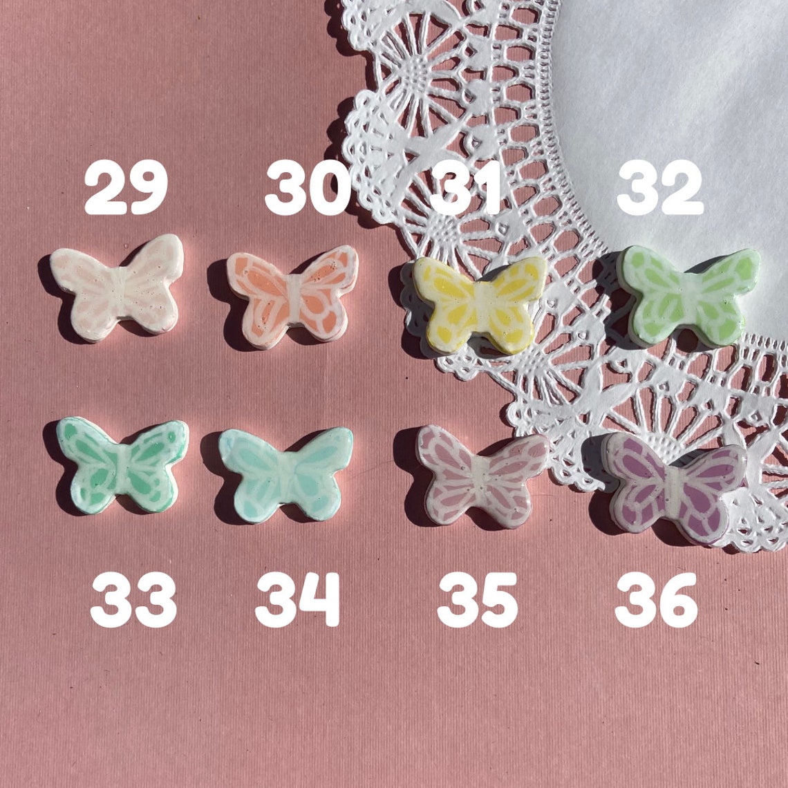 Polymer Clay Hand Painted Spring Pins (small) - Etsy