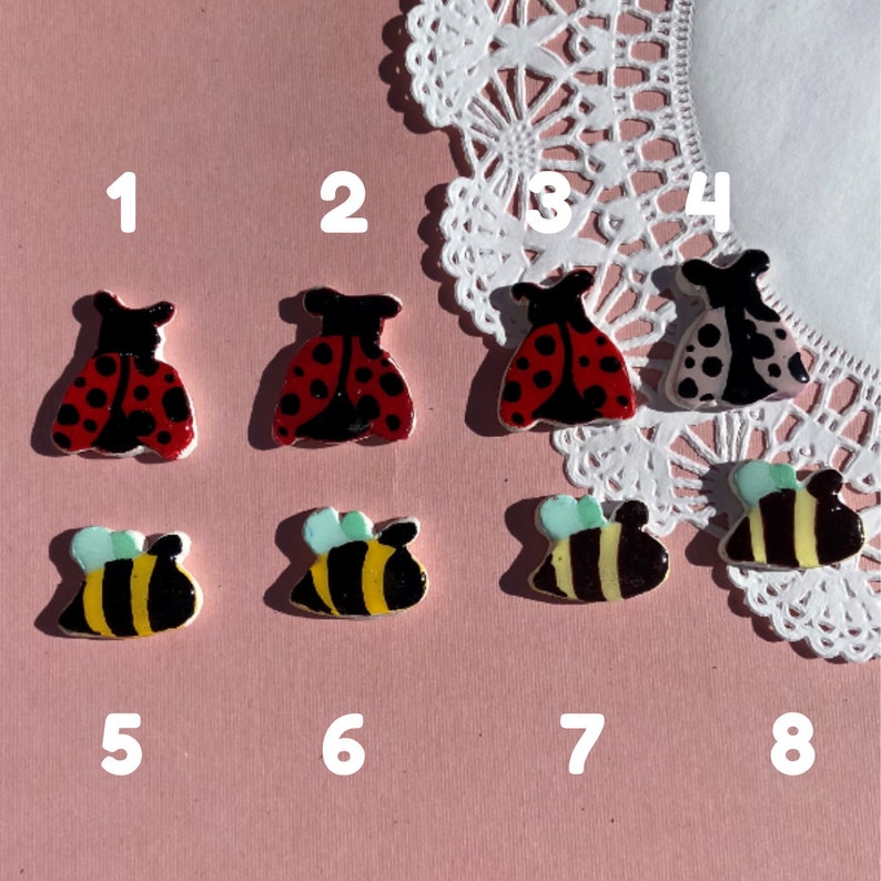 Polymer Clay Hand Painted Spring Pins (small) - Etsy