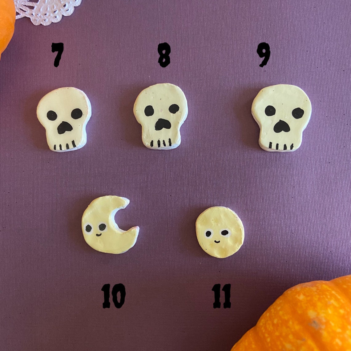 Halloween Polymer Clay Pins | Halloween Pins | Spooky Pins | Clay Pins ...