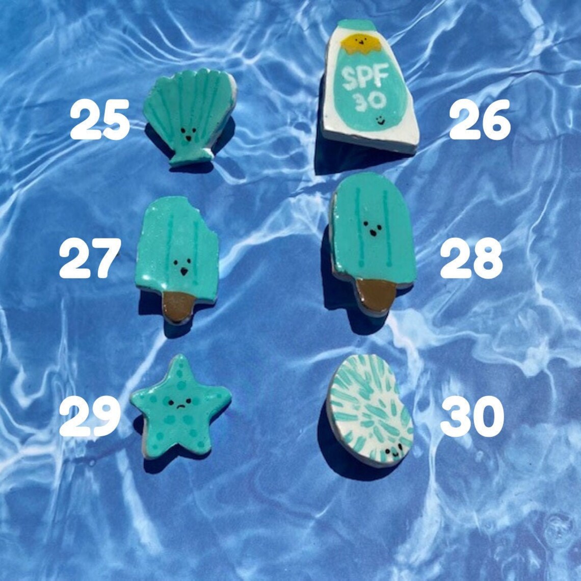 Polymer Clay Hand Painted Summer Pins - Etsy