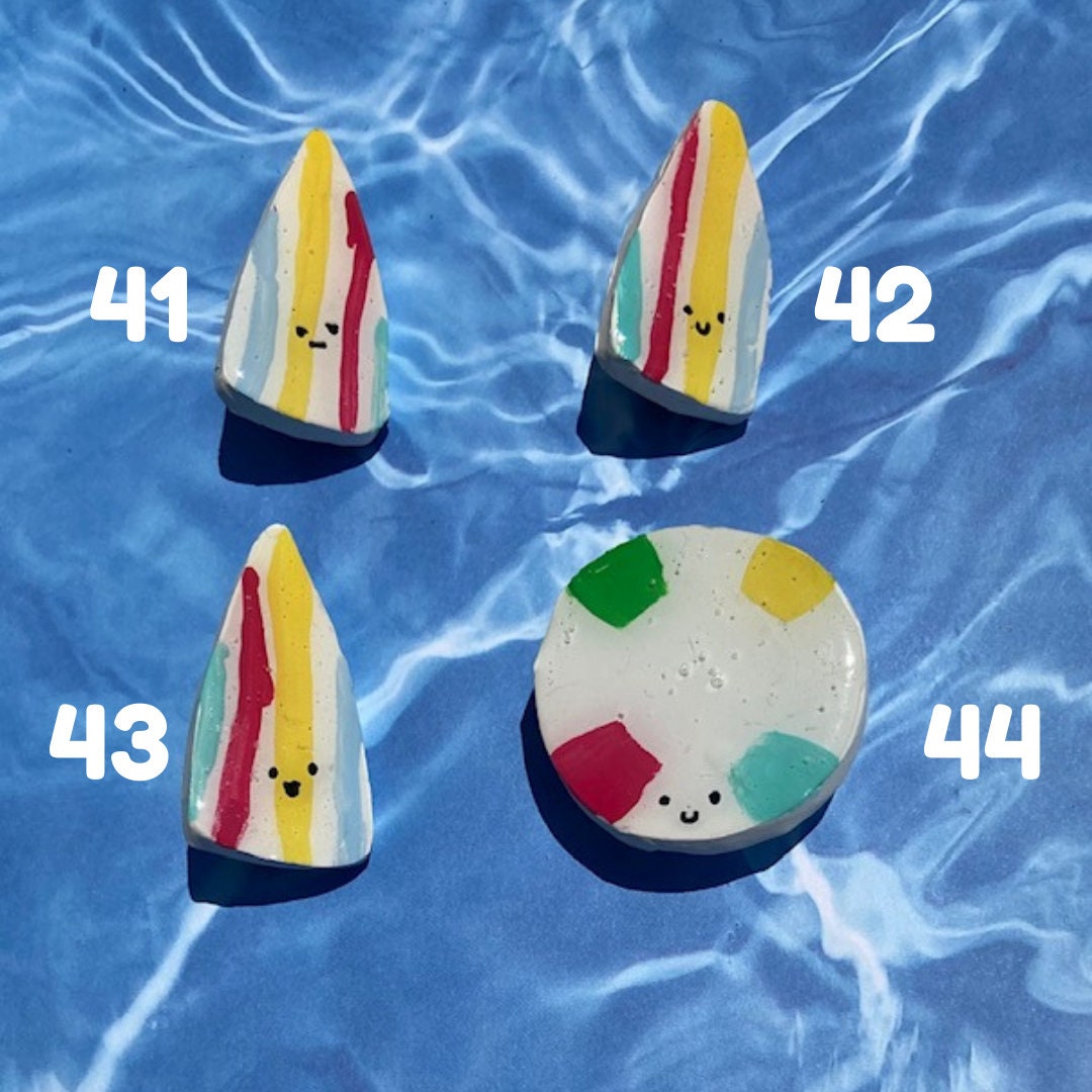 Polymer Clay Hand Painted Summer Pins - Etsy