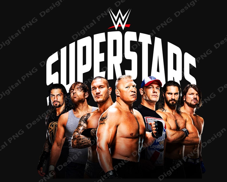 WWE SUPERSTARS Png, Instant Download, Digital Files Png - Etsy
