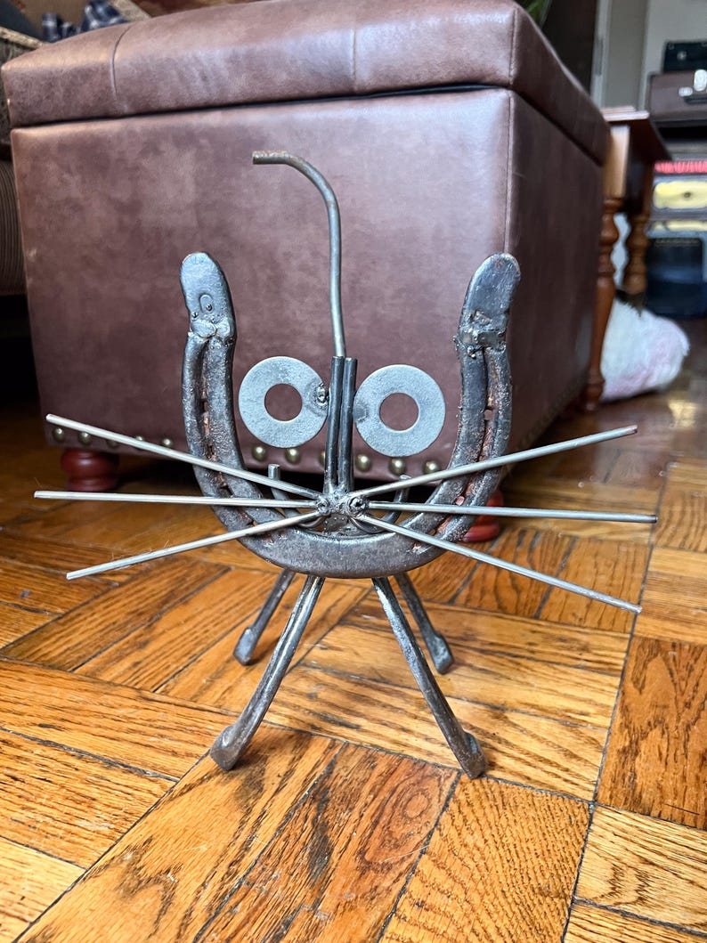 Horseshoe Welded Cat (version 2) - Etsy