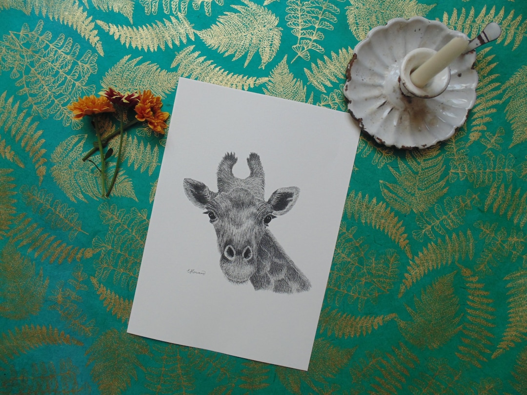 Giraffe Print - Etsy
