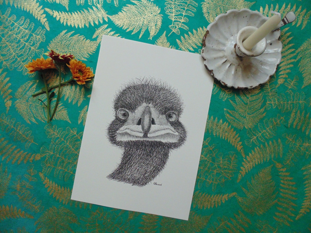 Ostrich Print - Etsy