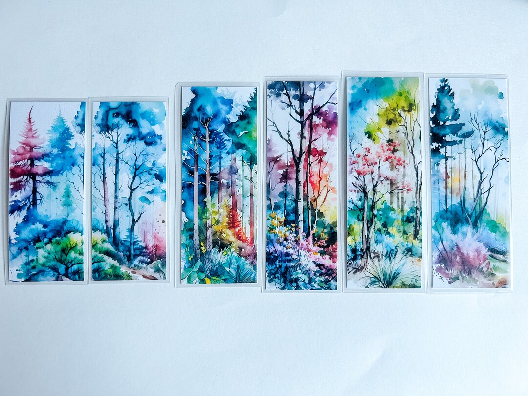 Enchanted Forest Bookmarks - Etsy