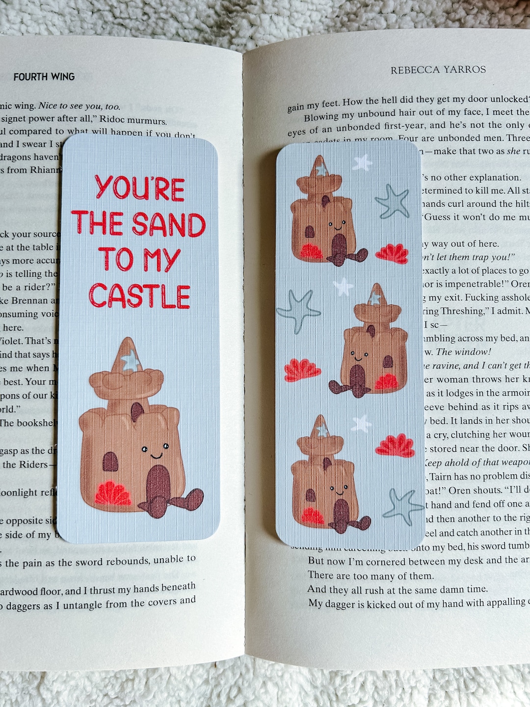 Sandcastle Jellycat Inspired Linen Bookmark - Etsy